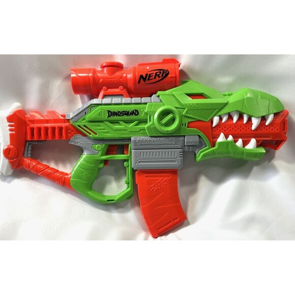 Nerf | Toys | Nerf Dino Squad Rexrampage Motorized Blaster Toy Nerf ...